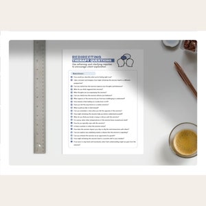 210 Redirecting Therapy Questions PDF | Counseling Session Tools ...