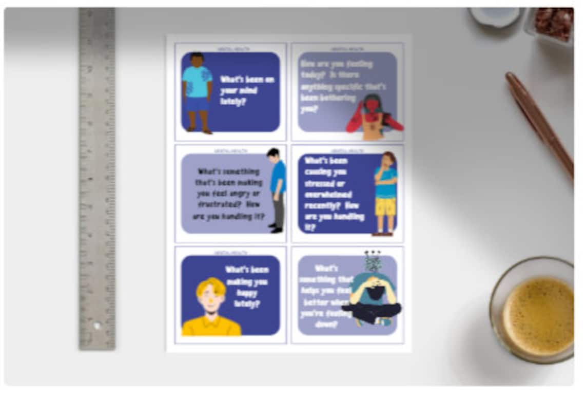 Teen Therapy Conversation Question Cards Icebreaker Topics ...