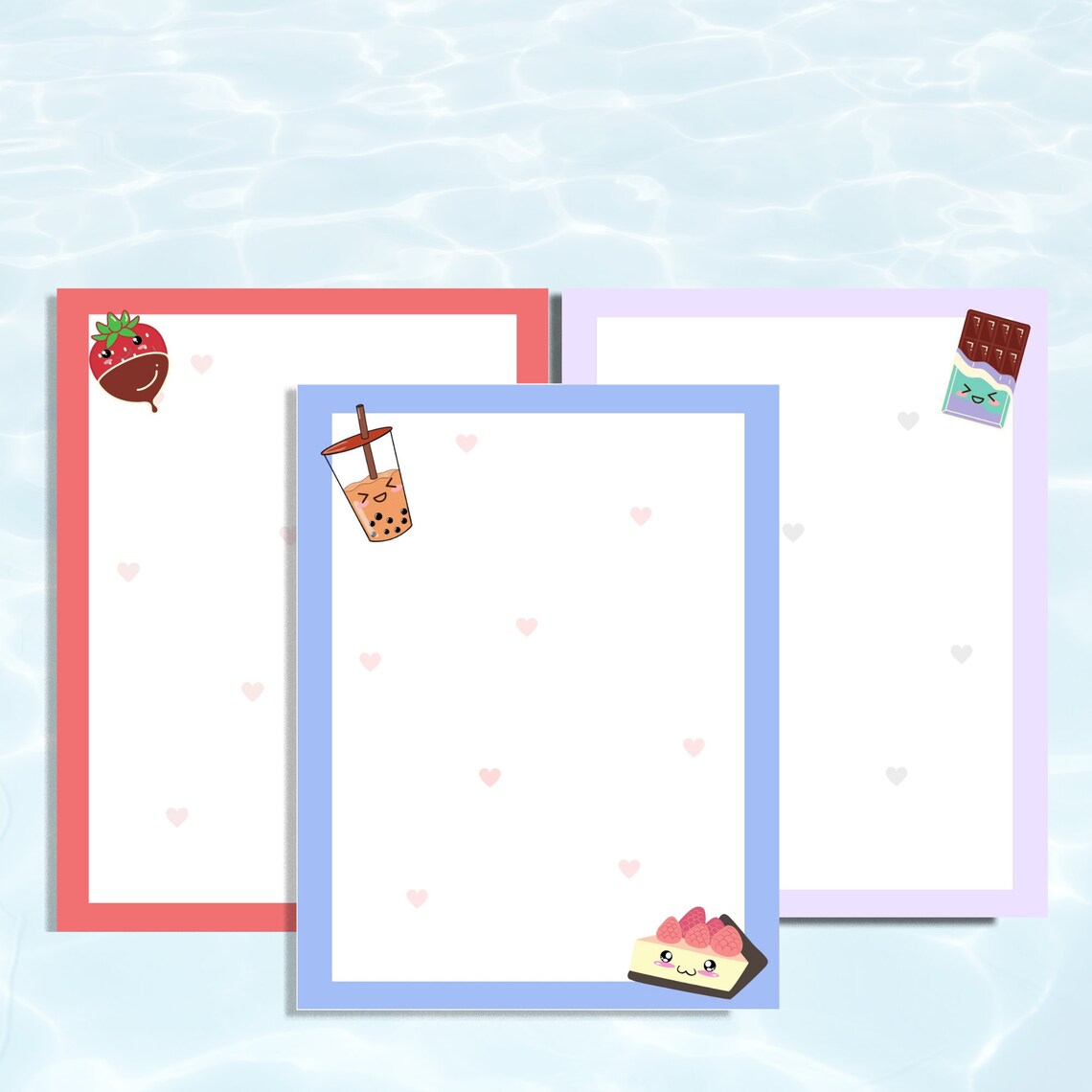 Kawaii Notebook Paper Cute Printable Lined Journal Diary | Etsy