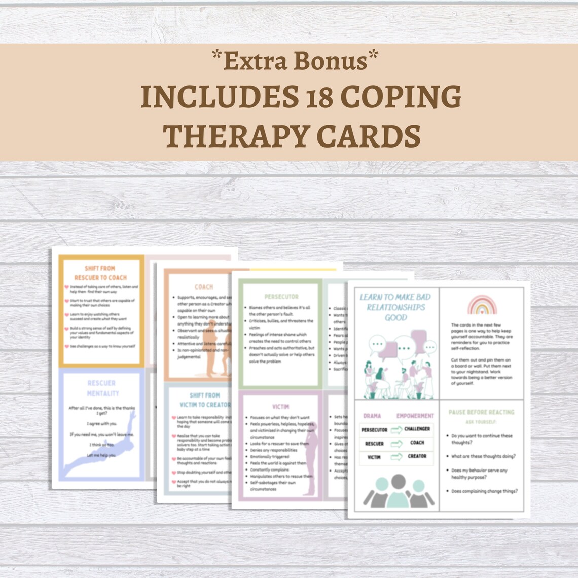 Exit the Codependent Triangle Roles Work Book Codependence - Etsy