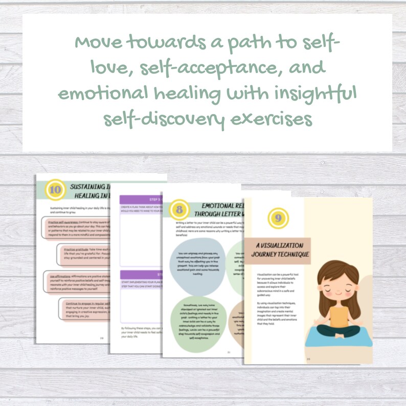 Healing Inner Child Wounds Workbook | Reparenting Inner Child Recovery ...