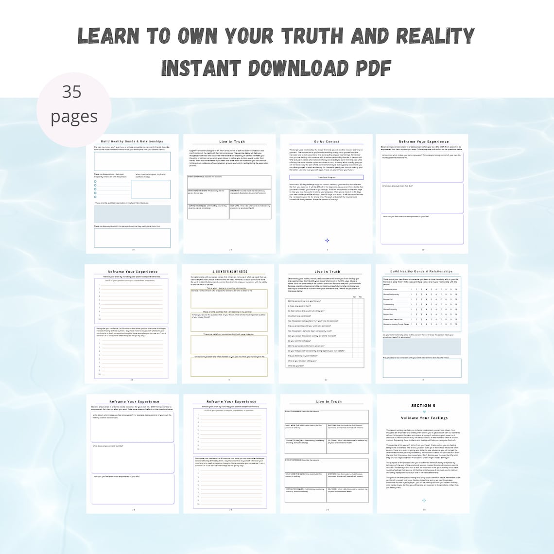 Breaking the Trauma Bond Workbook Journal Narcissistic Abuse Emotional ...