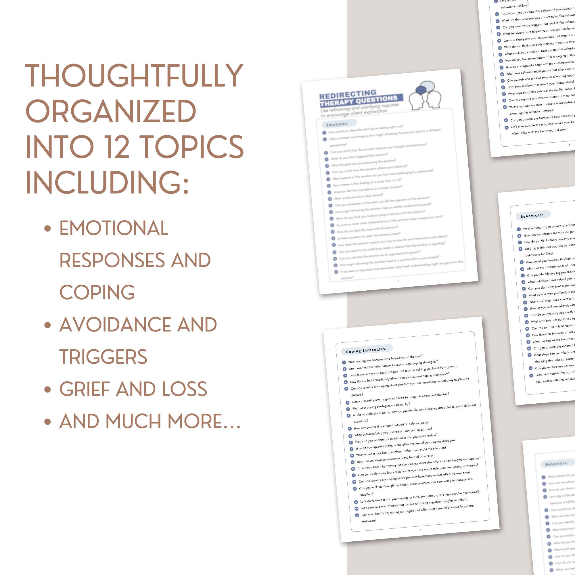120 Trauma Informed Therapy Questions | Counseling Session Tools ...