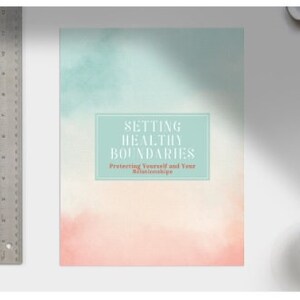 Setting Boundaries Workbook Worksheet Book | Healing Mental Health ...