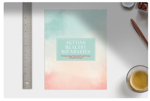 Setting Boundaries Workbook Worksheet Book | Healing Mental Health ...
