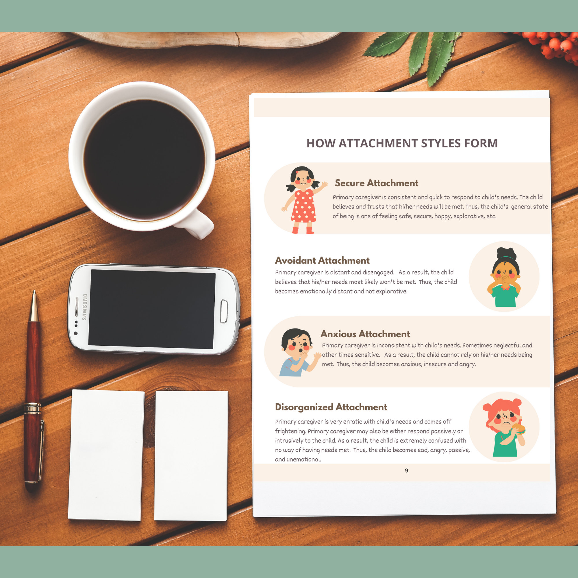 Attachment Styles Workbook | Self Care Therapy Journal | Mental Health ...