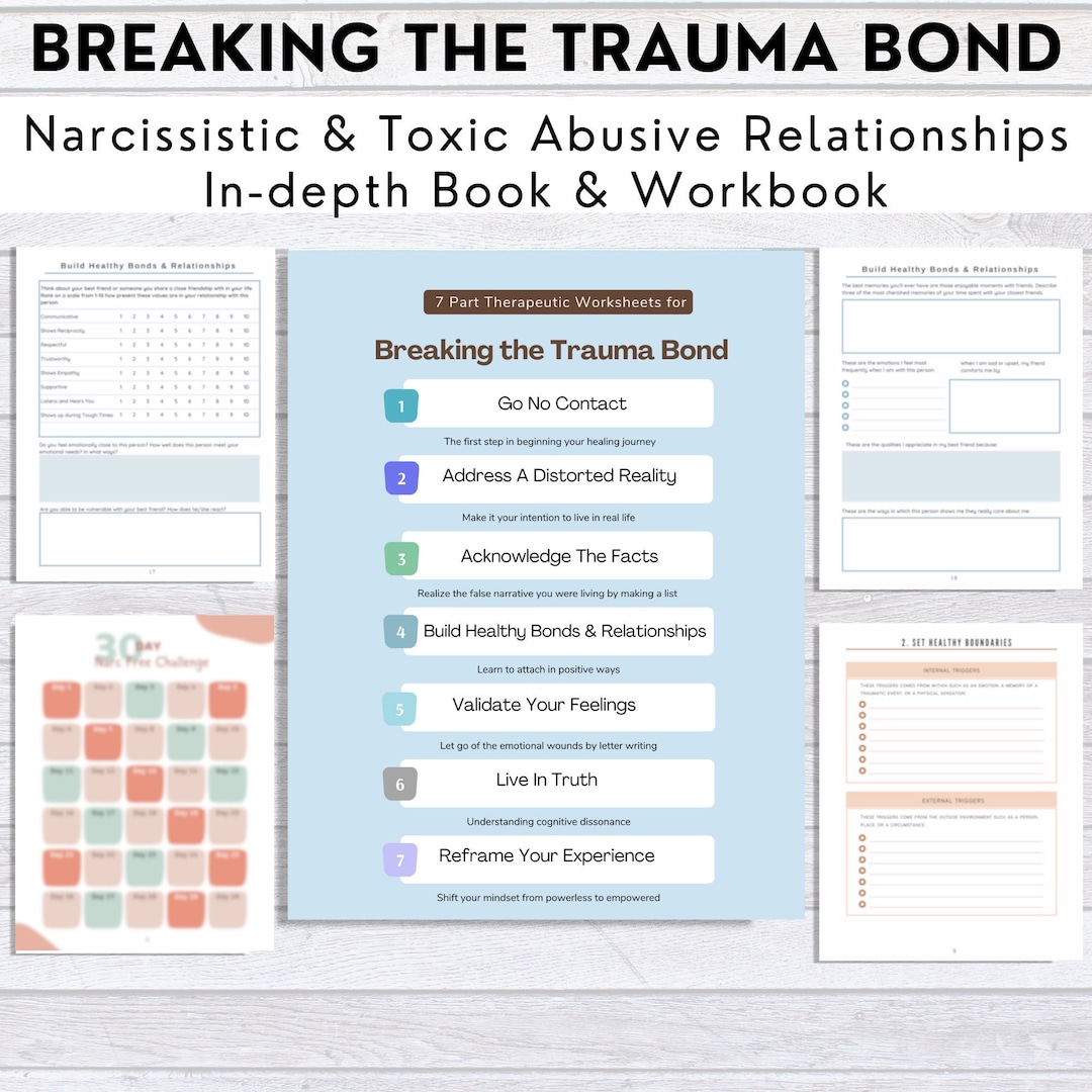 Breaking the Trauma Bond Workbook Journal | Narcissistic Abuse ...