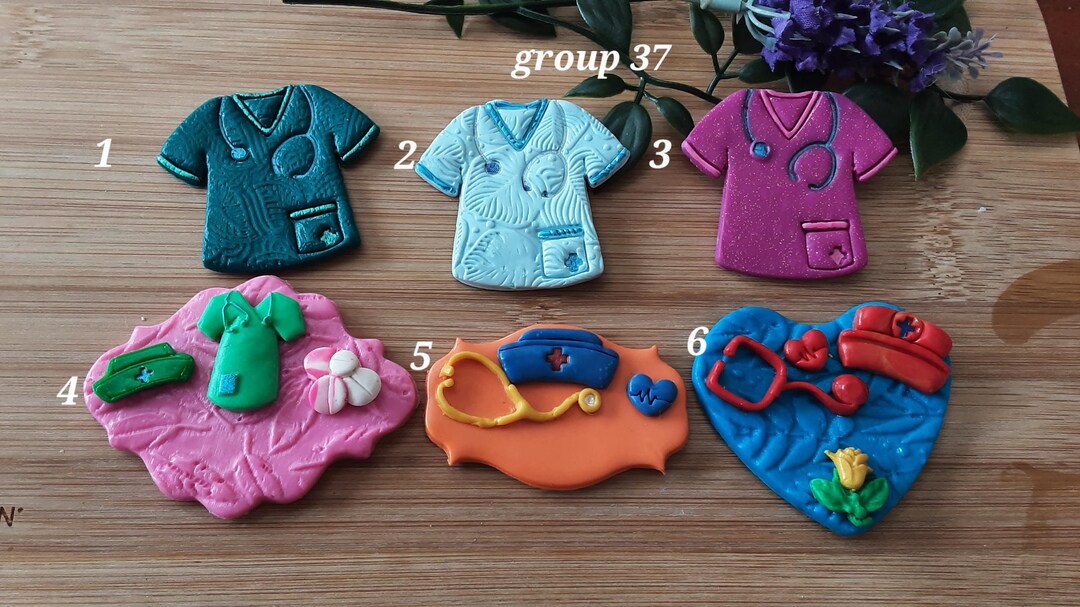 Customised Handicrafted Name Badges, Polymer Clay Badges, Nurse Badges ...
