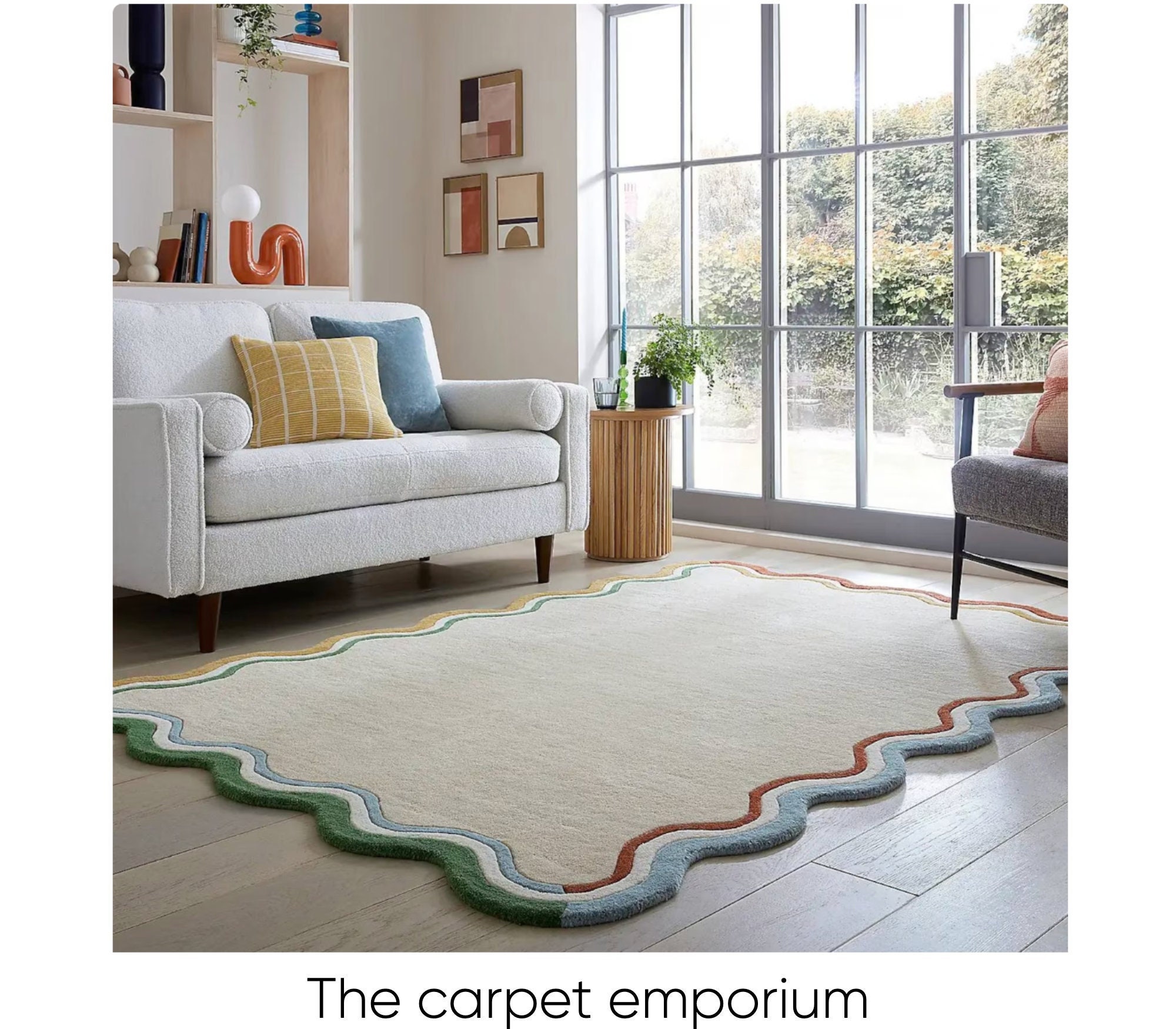 Wavy Handmade Designer Rug Hand Tufted Rugs for Living Room & Bed Room ...