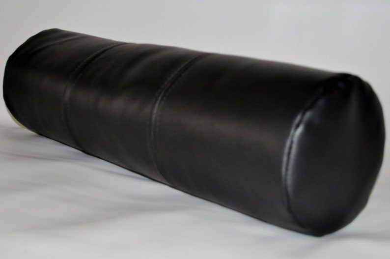 Leather Pillowcase Black Bolster Pillow Cushion Handmade - Etsy