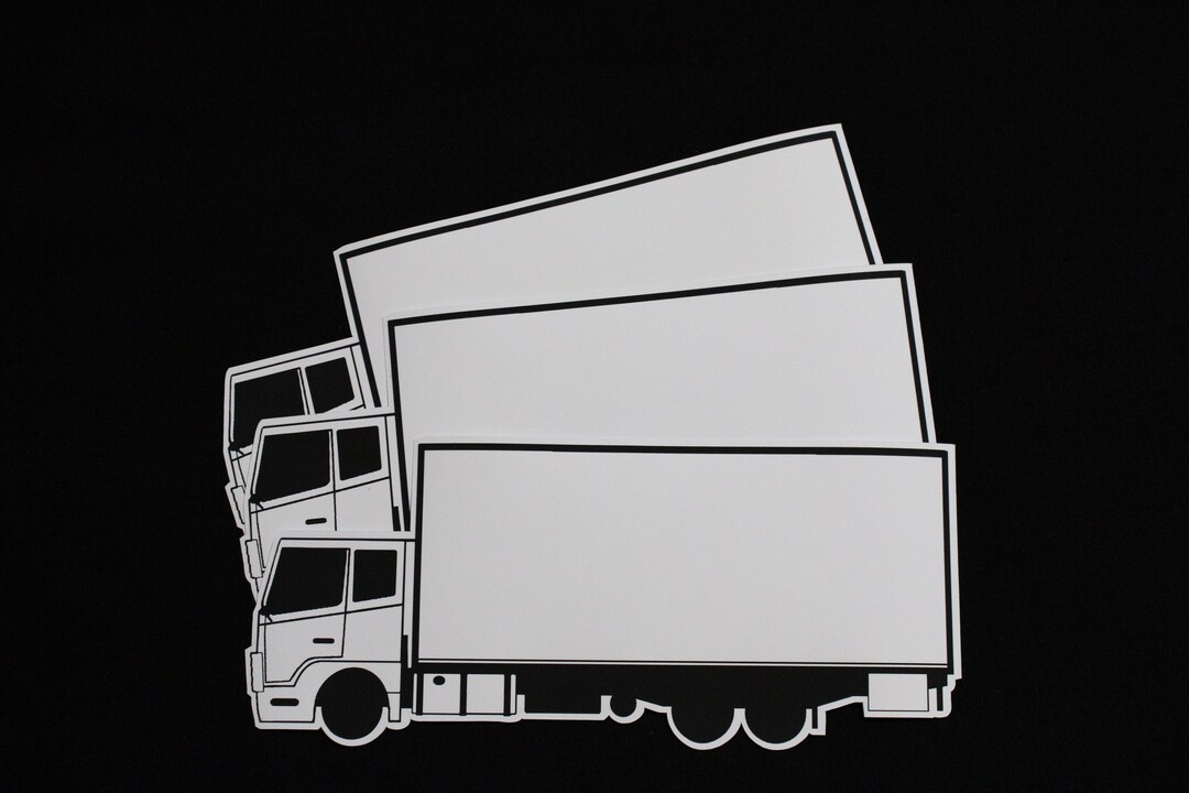 Customizable Box Truck Stickers 3 Pack - Etsy