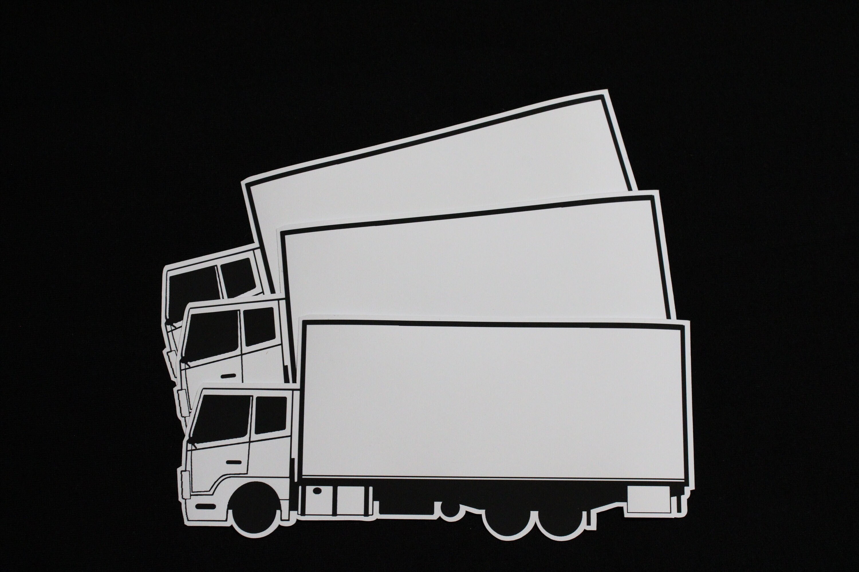 Customizable Box Truck Stickers 3 Pack - Etsy