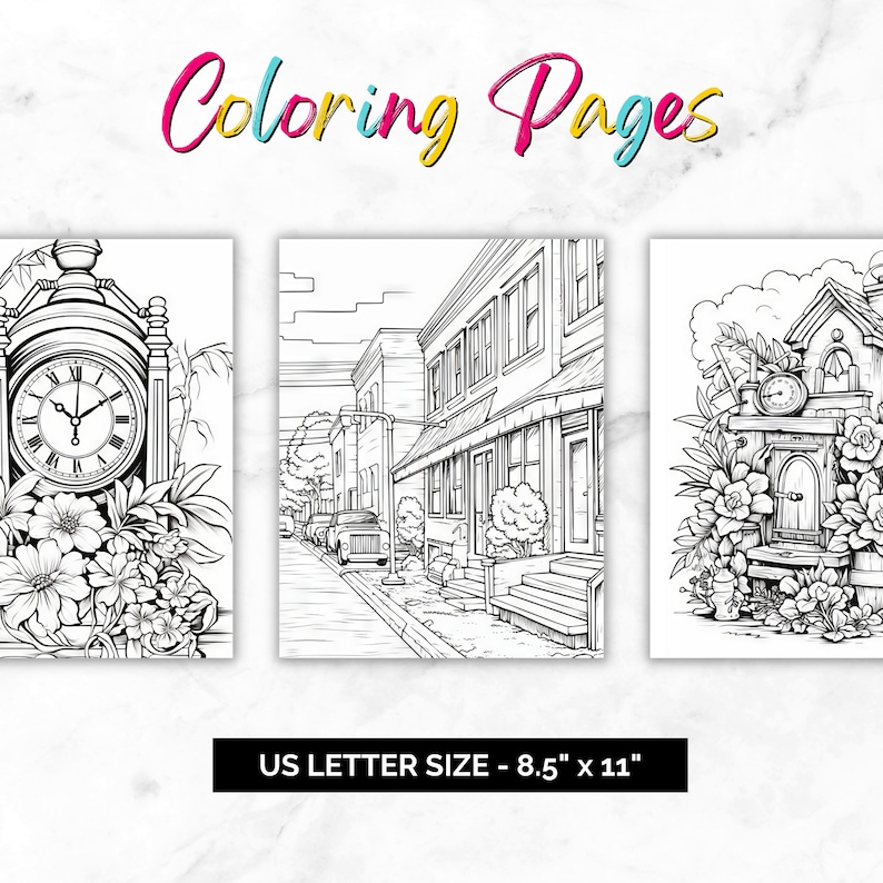 Beautiful Scenery Coloring Pages Vol 2, Coloring Ebook, Printable ...