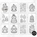 Sweet Treats Coloring Pages - Vol 1, Sweet Coloring Book, Printable ...