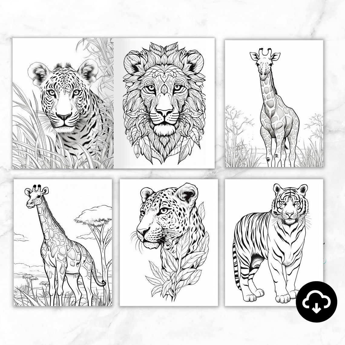 Wild Animal Coloring Pages, 30 Printable Wild Animal Coloring Pages for ...