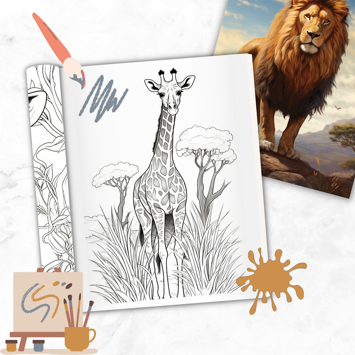 Wild Animal Coloring Pages, 30 Printable Wild Animal Coloring Pages for ...