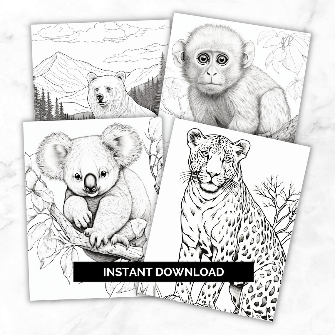 Wild Animal Coloring Pages, 30 Printable Wild Animal Coloring Pages for ...