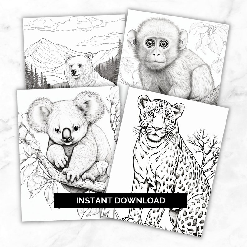 Wild Animal Coloring Pages, 30 Printable Wild Animal Coloring Pages for ...