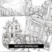 Beautiful Scenery Coloring Pages Scenes Coloring Book - Etsy