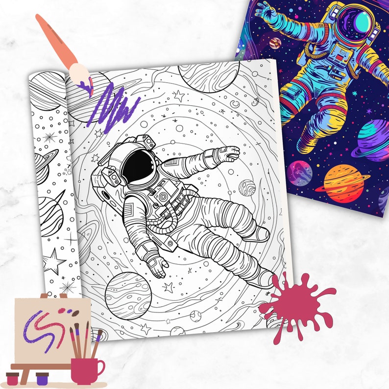 Dazzling Space Coloring Pages, 30 Printable Galaxy Coloring Pages for ...