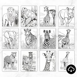 Wild Animal Coloring Pages, 30 Printable Wild Animal Coloring Pages for ...