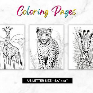 Wild Animal Coloring Pages, 30 Printable Wild Animal Coloring Pages for ...