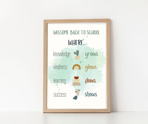 DIGITAL DOWNLOAD Teacher Classroom Décor Back to School - Etsy