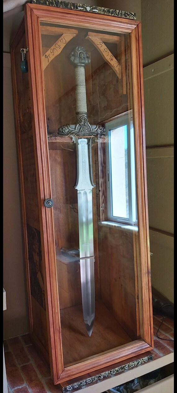 Atlantean Sword and Wood Case Display - Etsy