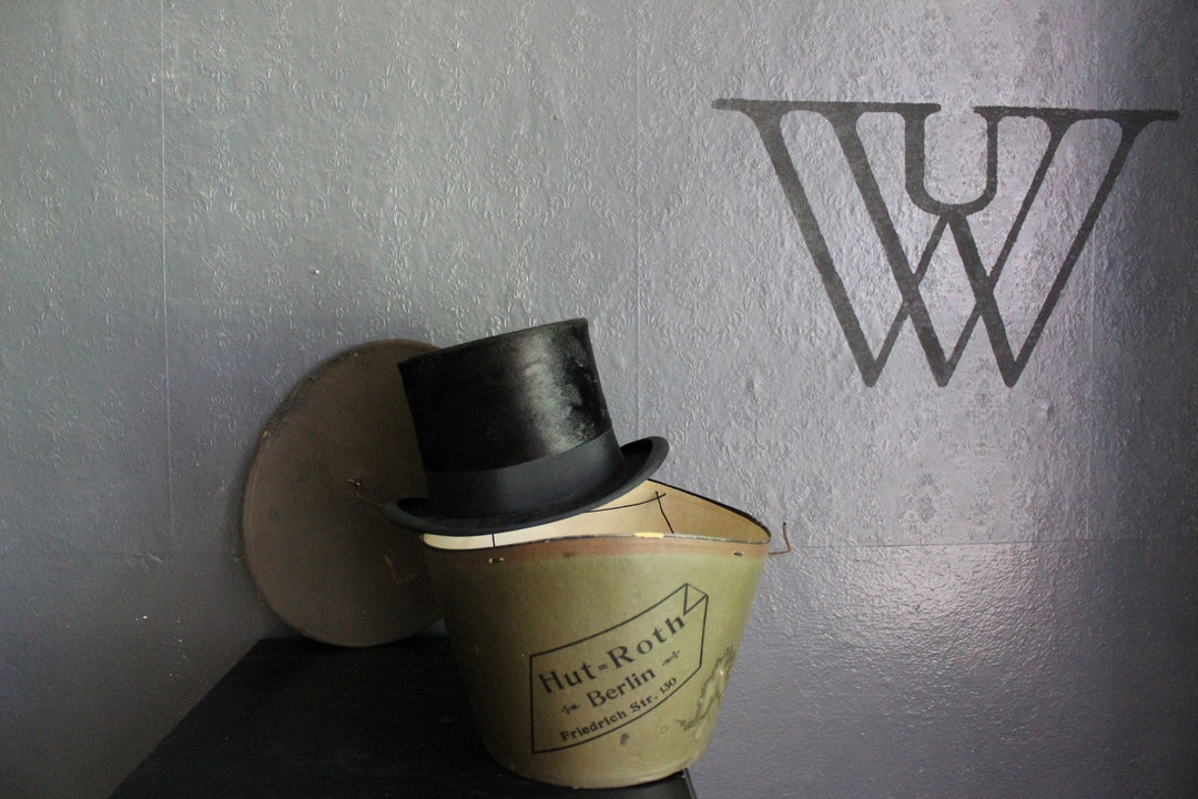 Antique Mole Cylinder With Original Hat Box From Hut-roth-berlin ...