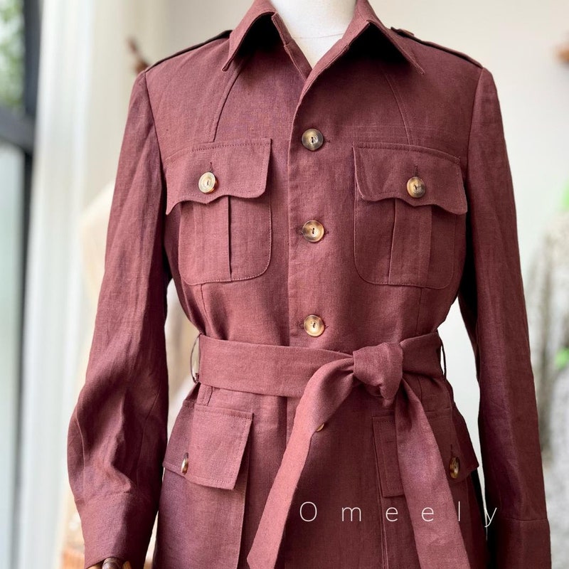 Linen Chore Jacket Mens - Etsy
