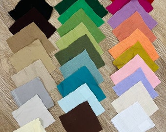 Small Swatches of Linen Fabric - Etsy