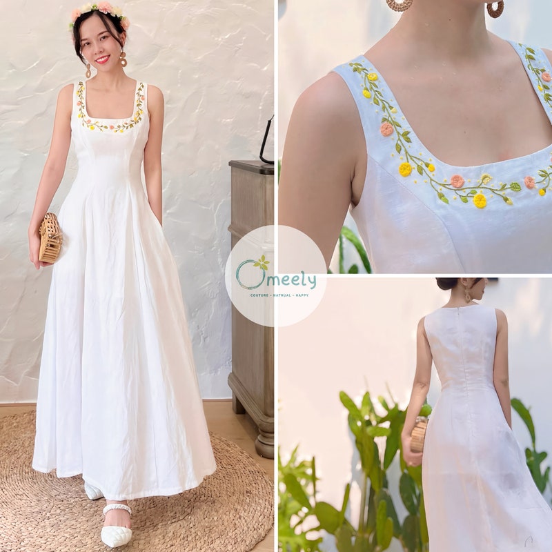 Linen Wedding Dress - Etsy