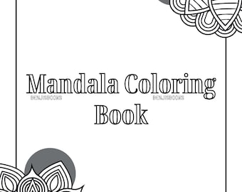 Mandala Designs Adult Coloring Book - Etsy