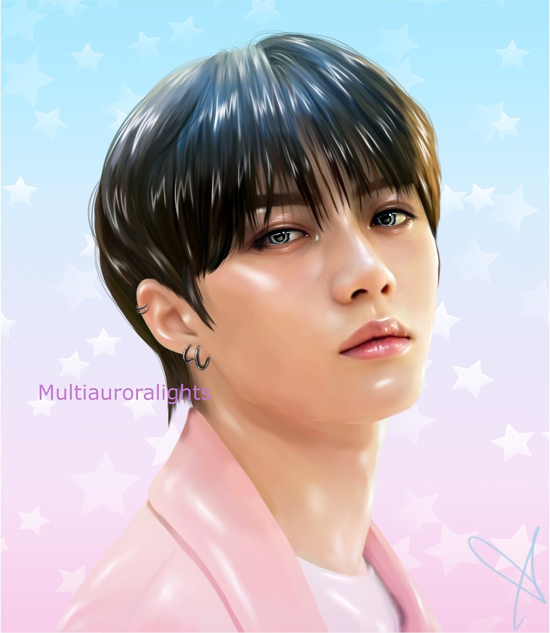 Beomgyu, From TXT Original K-pop Fanart Print Poster - Etsy