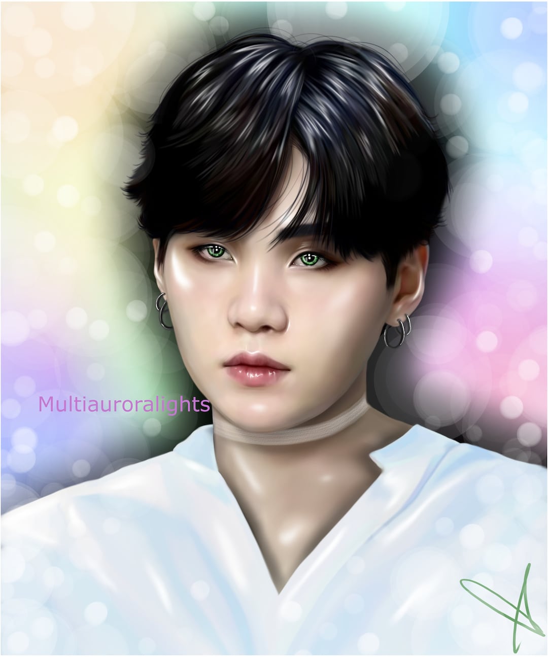 Suga From BTS Original K-pop Fanart Print - Etsy