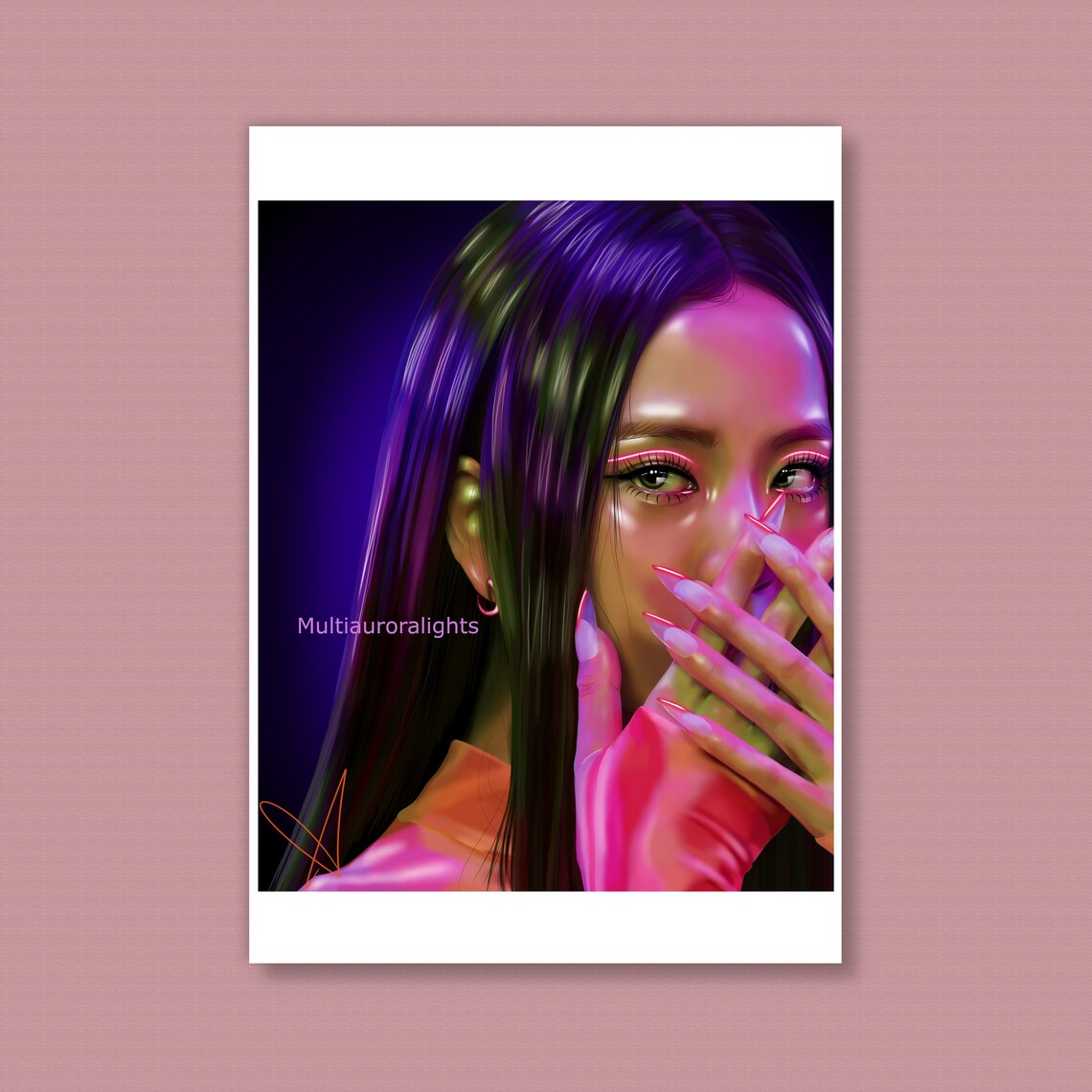 Jisoo From Blackpink Original K-pop Fanart Print - Etsy
