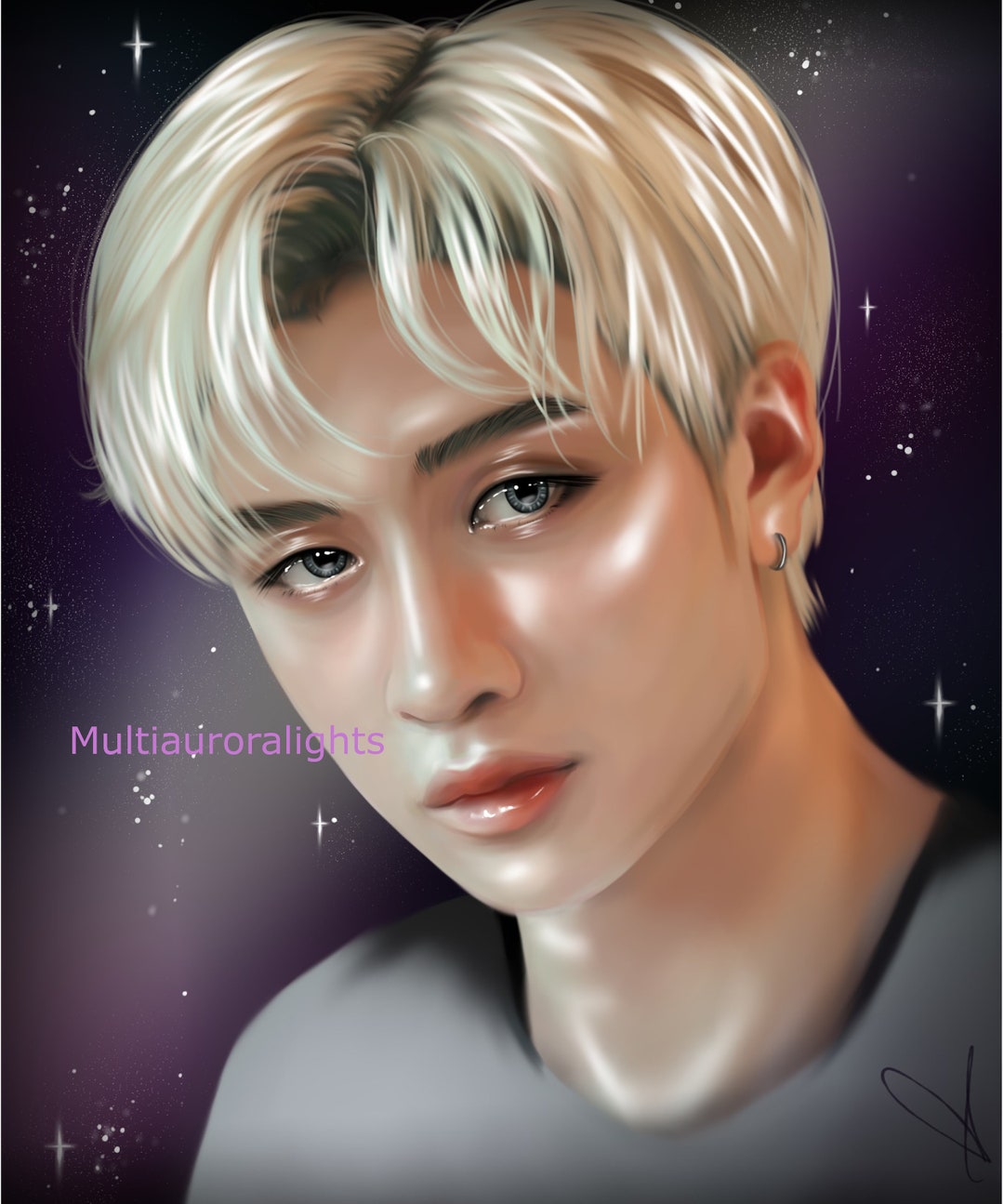 Bang Chan, From Stray Kids Original K-pop Fanart Print Poster - Etsy