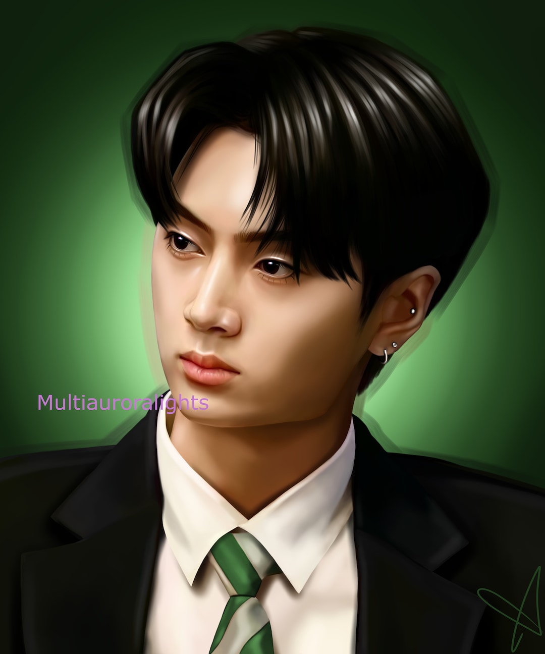 Jay From Enhypen Original K Pop Fanart Print Poster Etsy