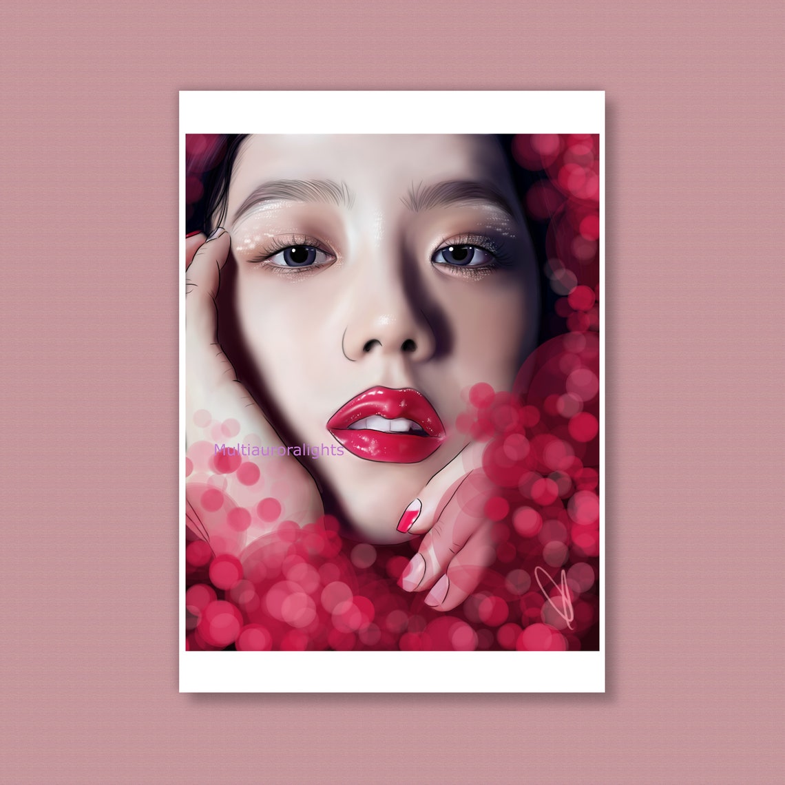 Jisoo From Blackpink Original K-pop Fanart Print - Etsy