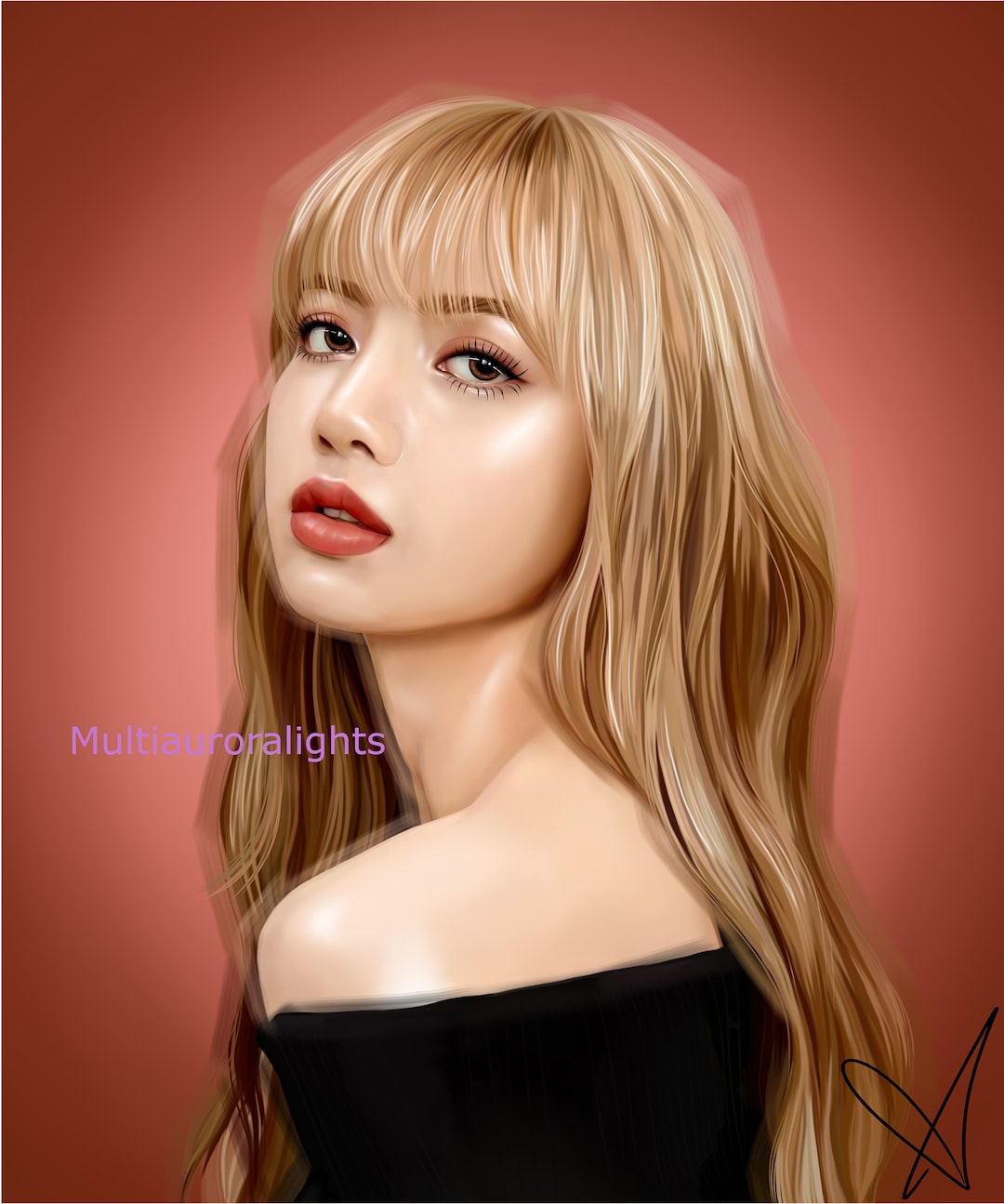 Lisa From Blackpink Original K-pop Fanart Print