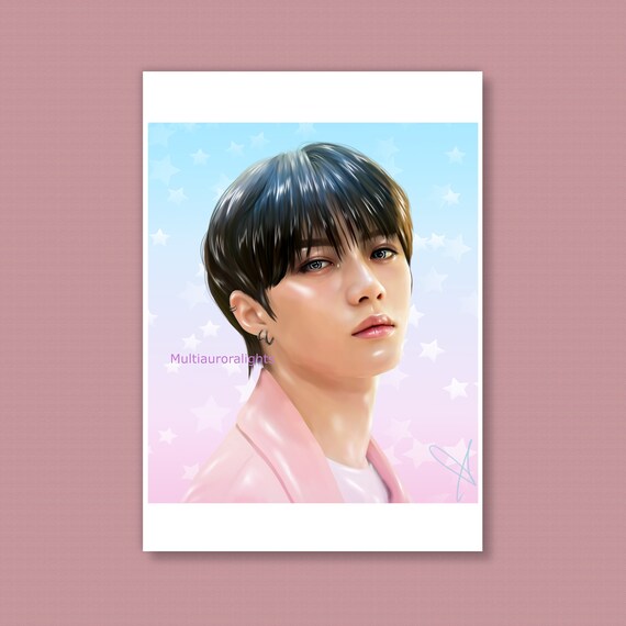 Beomgyu From TXT Original K-pop Fanart Print | Etsy
