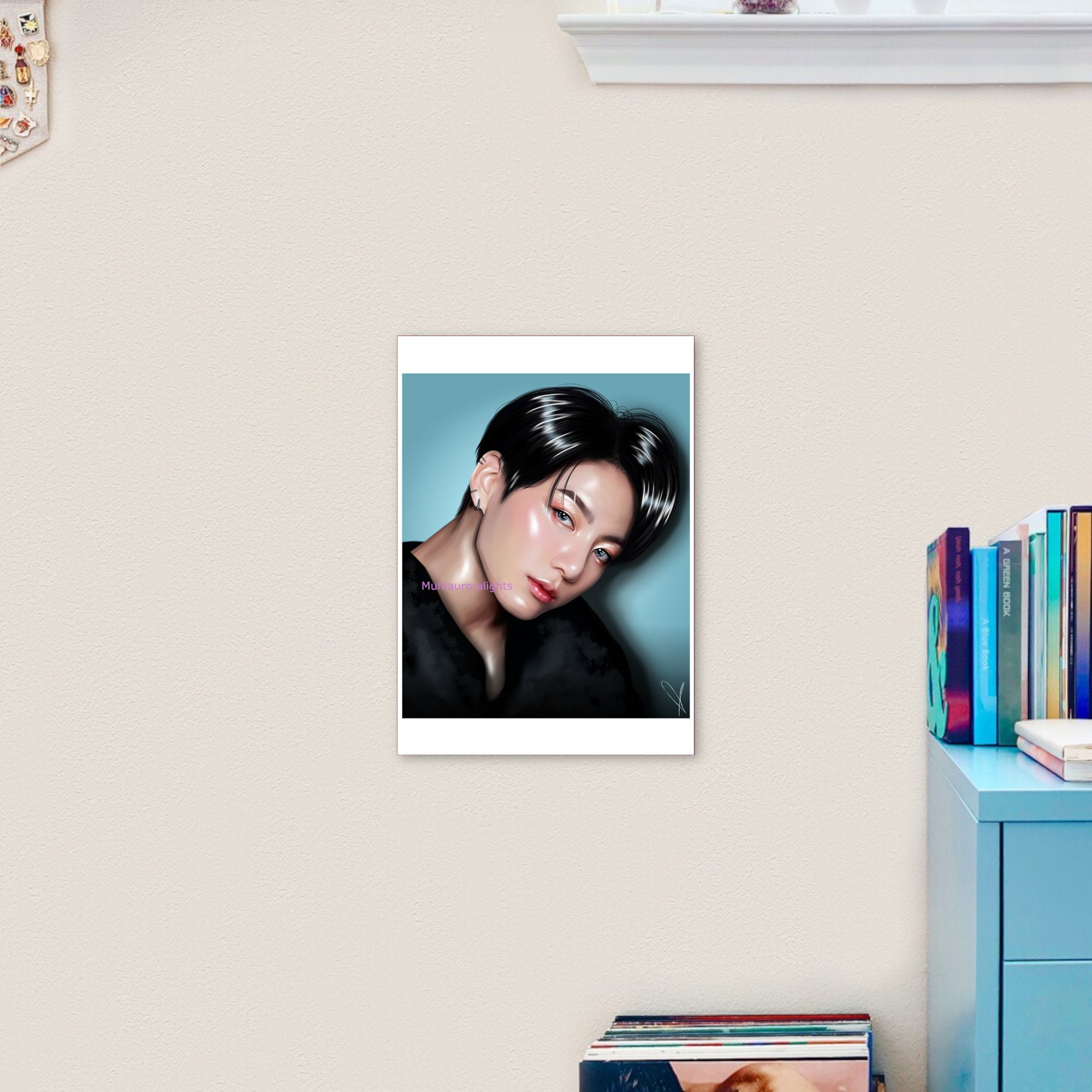 Jungkook From Bts Original K Pop Fanart Print Etsy Ireland