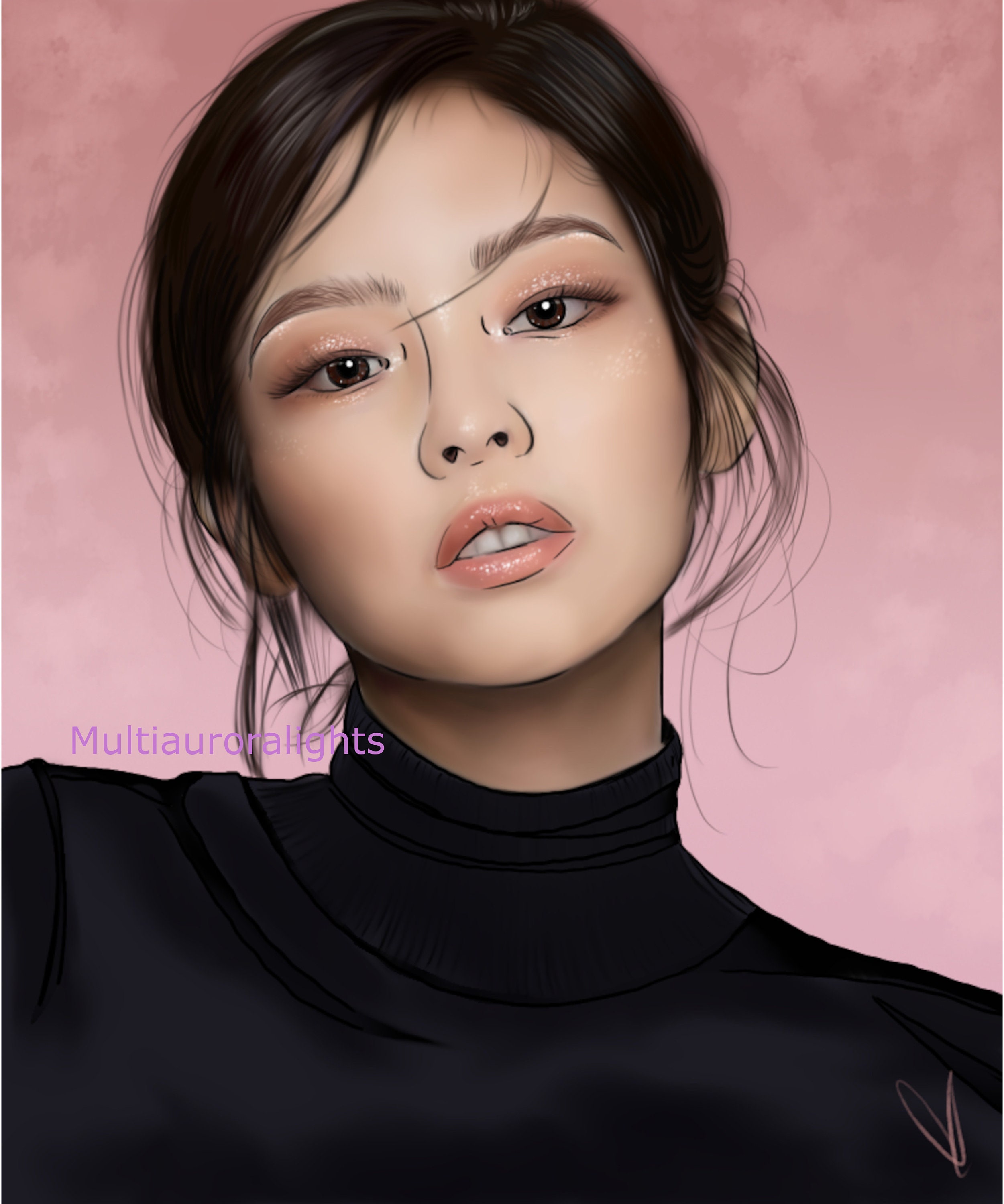 Jennie From Blackpink Original K-pop Fanart Print - Etsy