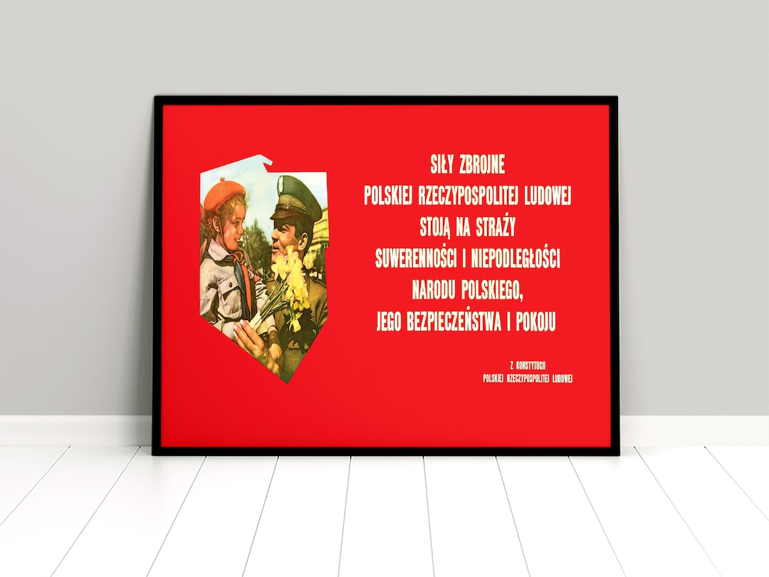 Propaganda Poster Poland: "our Armed Forces Protect Security and Peace ...