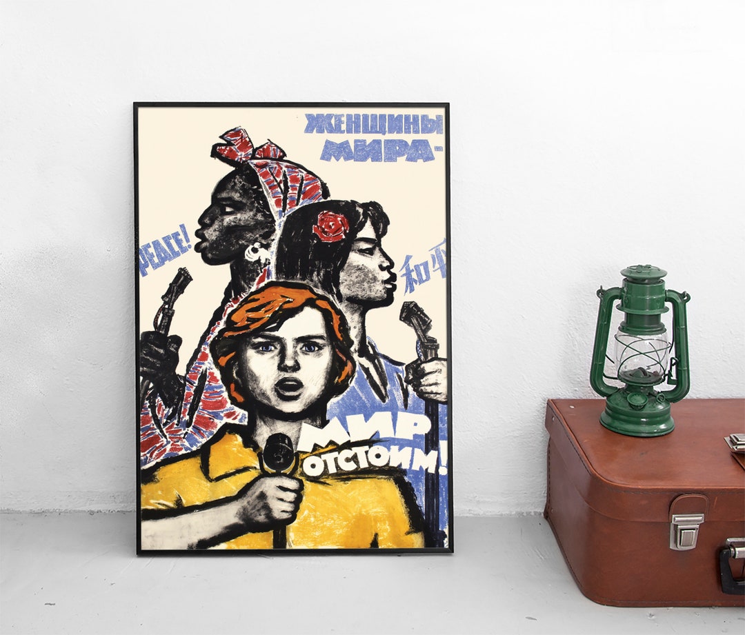 Soviet Propaganda Poster -against Racial and Gender Oppression- Freedom ...