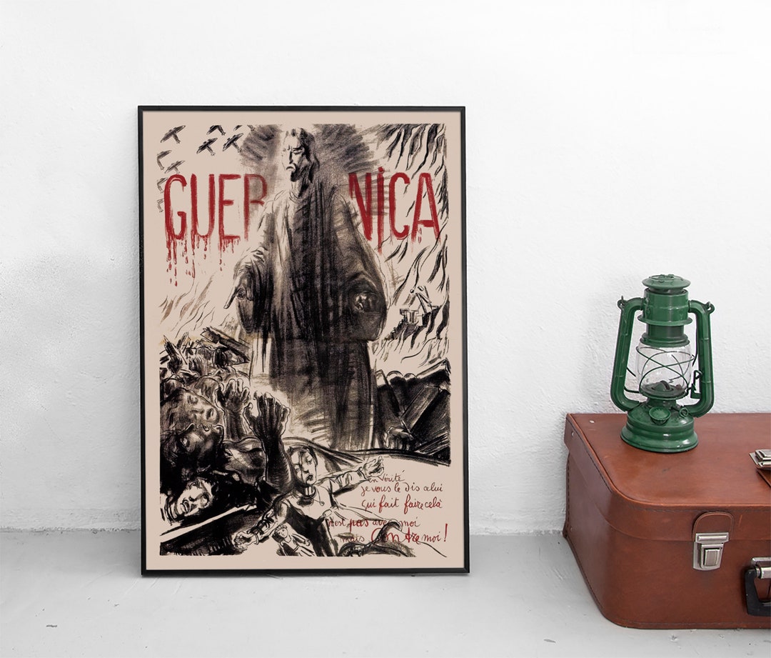 Guernica Poster: Spanish Civil War Propaganda Art Print - Etsy