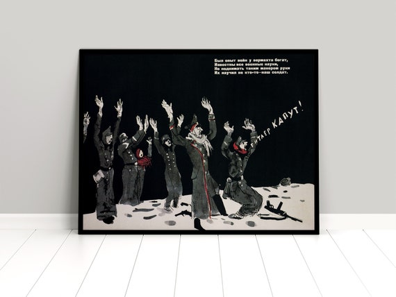 Soviet Propaganda Poster: hitler Kaputt Wall Art - Etsy UK