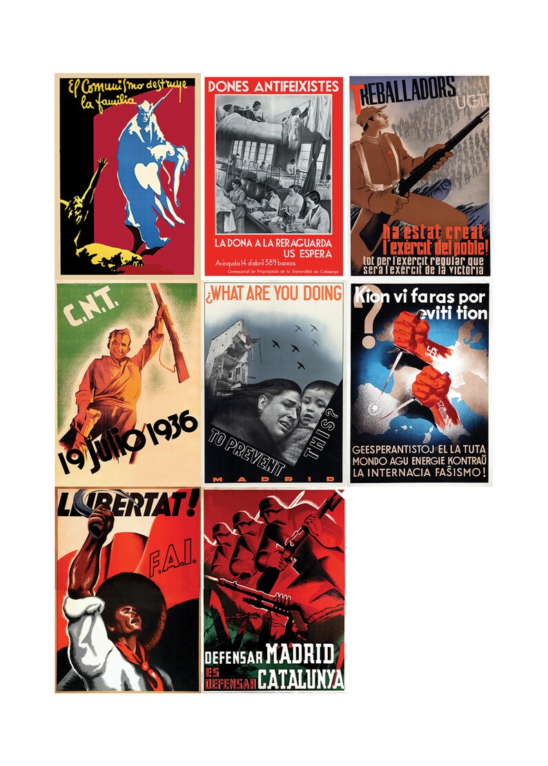 Spanish Civil War Propaganda Posters World War Home Front War - Etsy