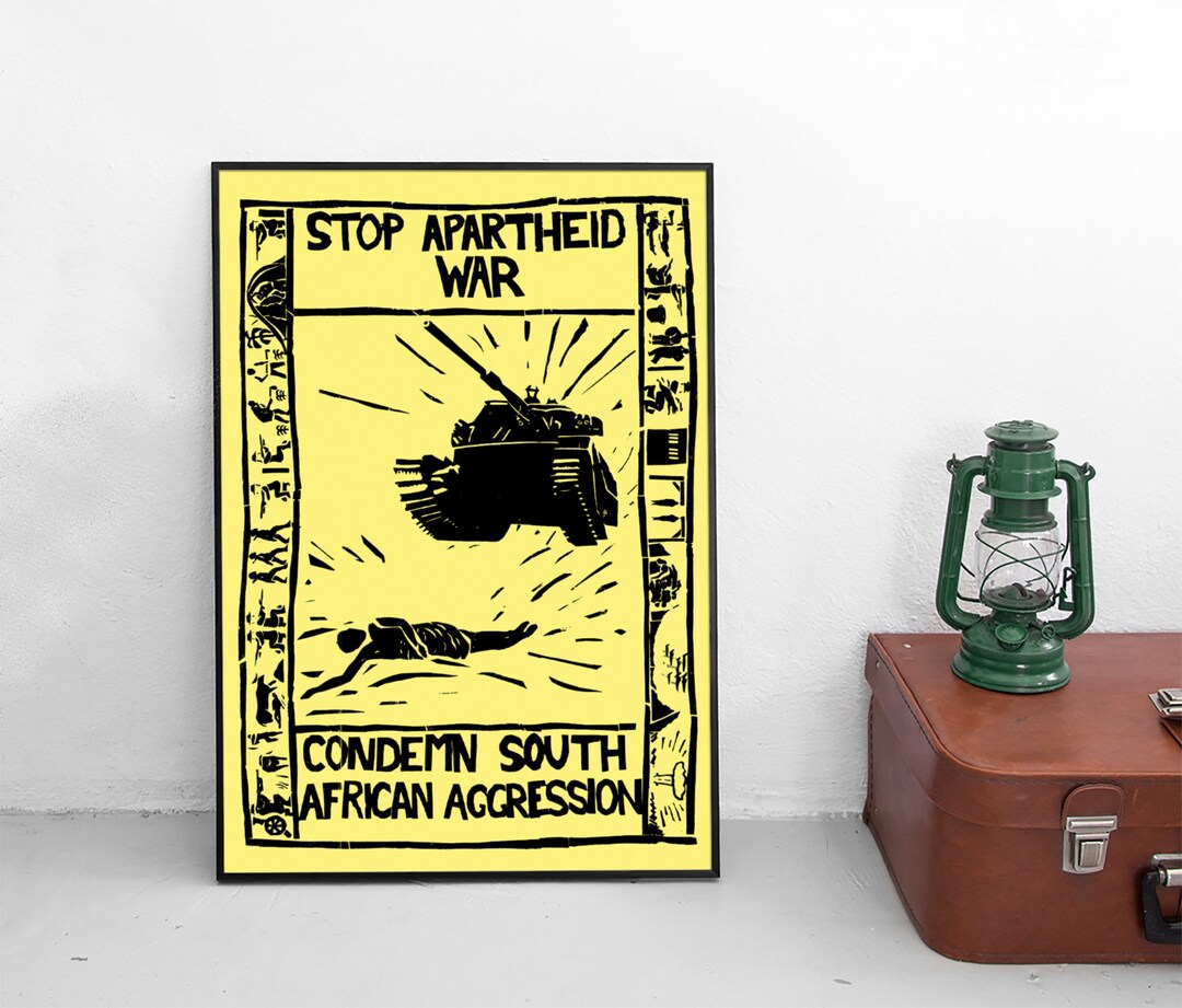 South Africa Apartheid War Poster: Nelson Mandela Art Print - Etsy