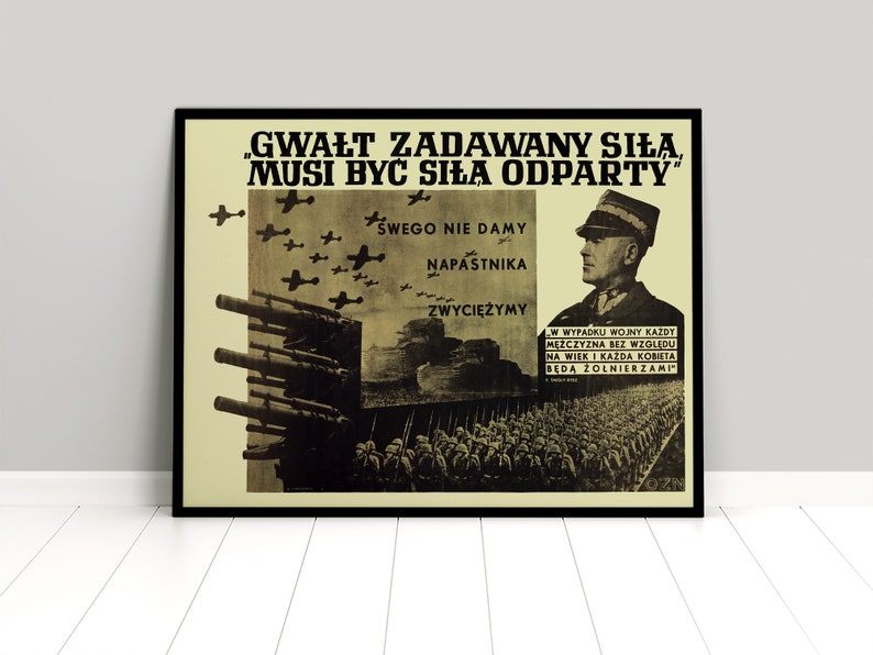 Poland Propaganda Posters World War Home Front War WWII Art - Etsy UK